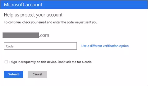 Microsoft hjælper os med at beskytte din konto
