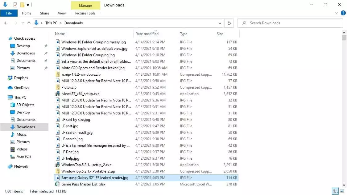 Windows 10 Fampivondronan'ny lahatahiry voakitika