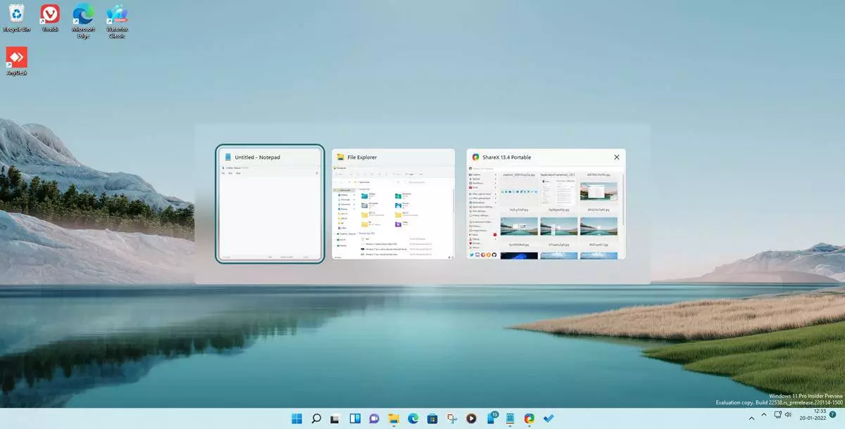 Windows Insider Preview Build 22538 турыпочмаклы фокус