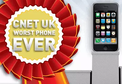 CNET UK nagrada za najgori telefon za iPhone