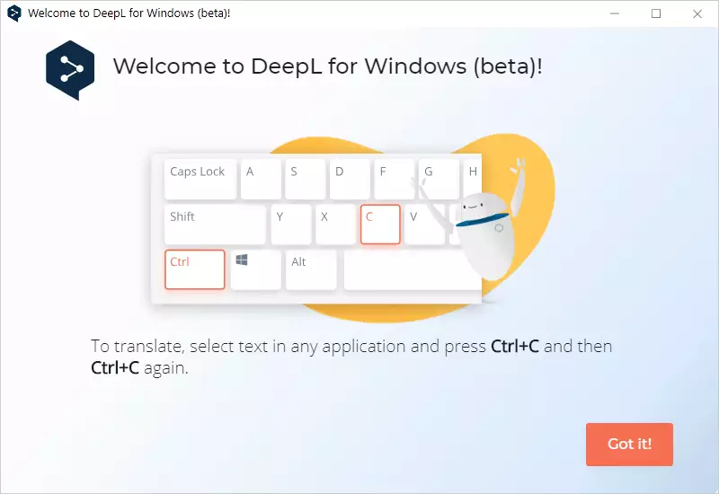 DeepL Translator skrivebordsprogrammer for Windows og Mac
