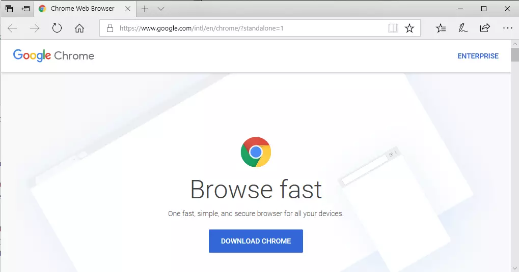 Google Chrome Offline Installer voll