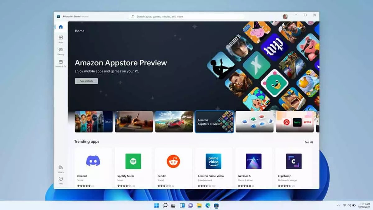 مایکروسافت ماه آینده پیش نمایش اپلیکیشن های اندروید را برای ویندوز 11 عرضه می کند