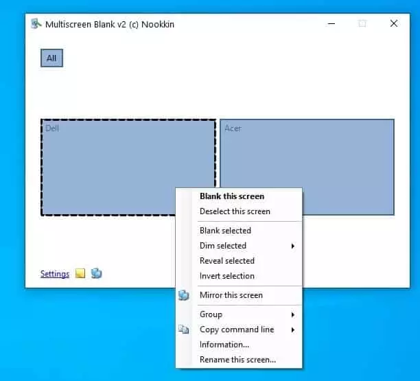 I-Multiscreen Blank interface
