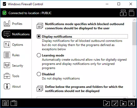 Windowsi tulemüür kontrollib tasuta teatisi