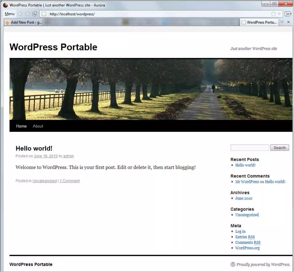 เรียกใช้บล็อก WordPress ในพื้นที่ด้วยคลิกเดียว