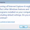 Windows 7에서 Internet Explorer 8을 제거할 수 있습니까? 248_1