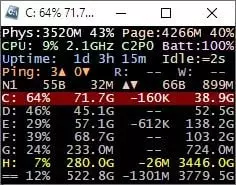 VenMon は、最小限のウィジェットとマルチ ping ツールを備えたシステム モニター プログラムです。