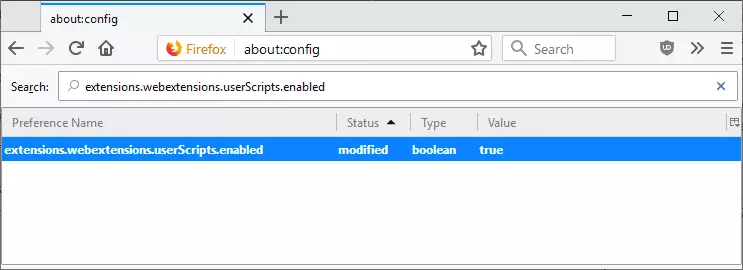 API di script utente firefox