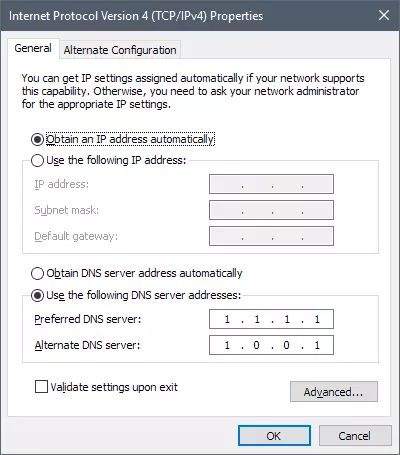 javni dns cloudflare