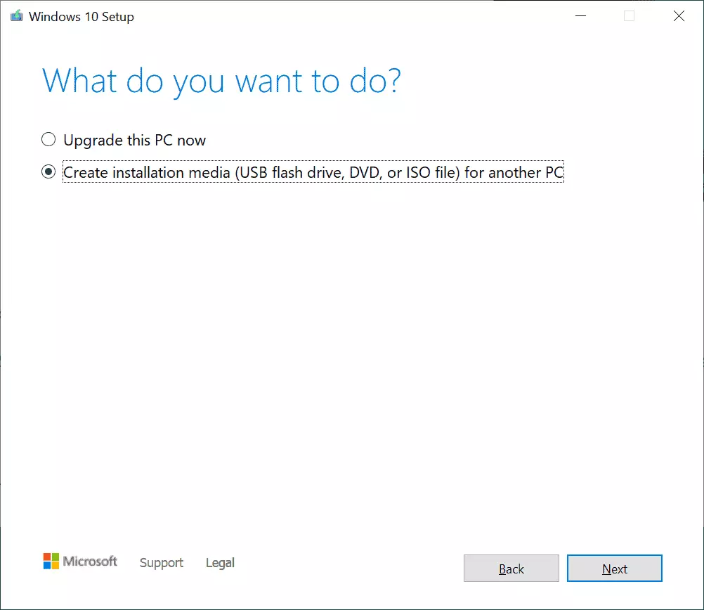 Windows 10 deskargatu 21h1