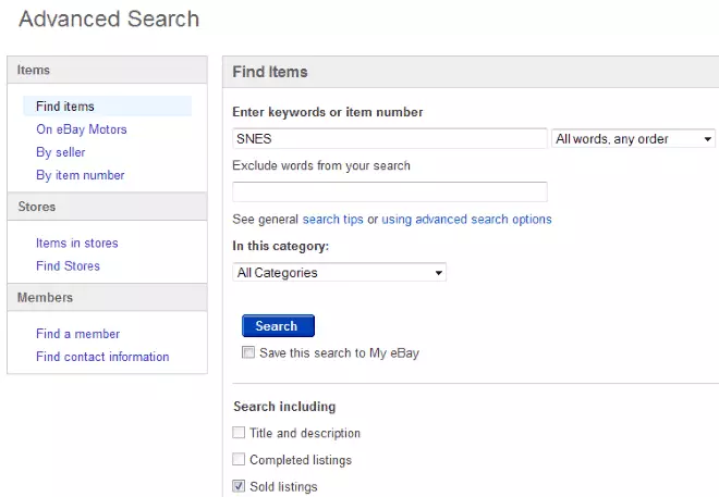 ebay search gibaligya listahan