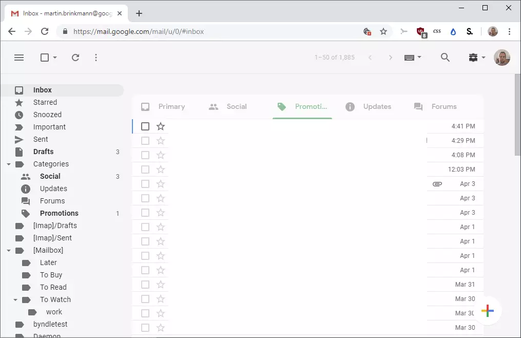 egyszerűsítse a gmailt