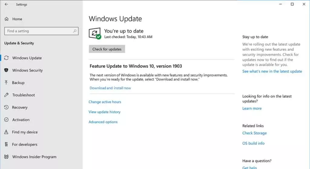 modifiche agli aggiornamenti delle funzionalità di Windows Update