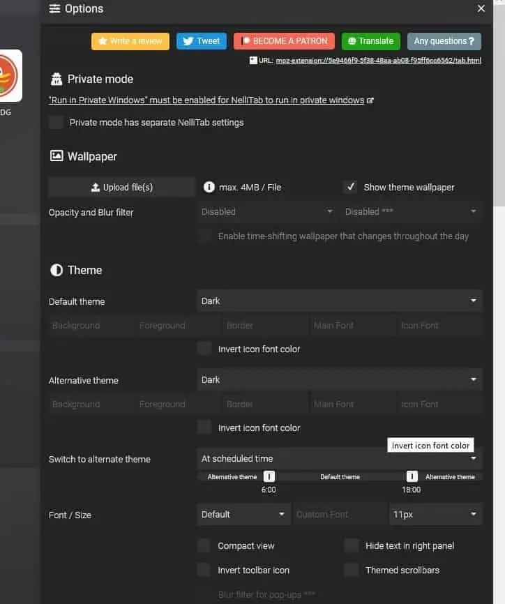 Configuración de NelliTab 2