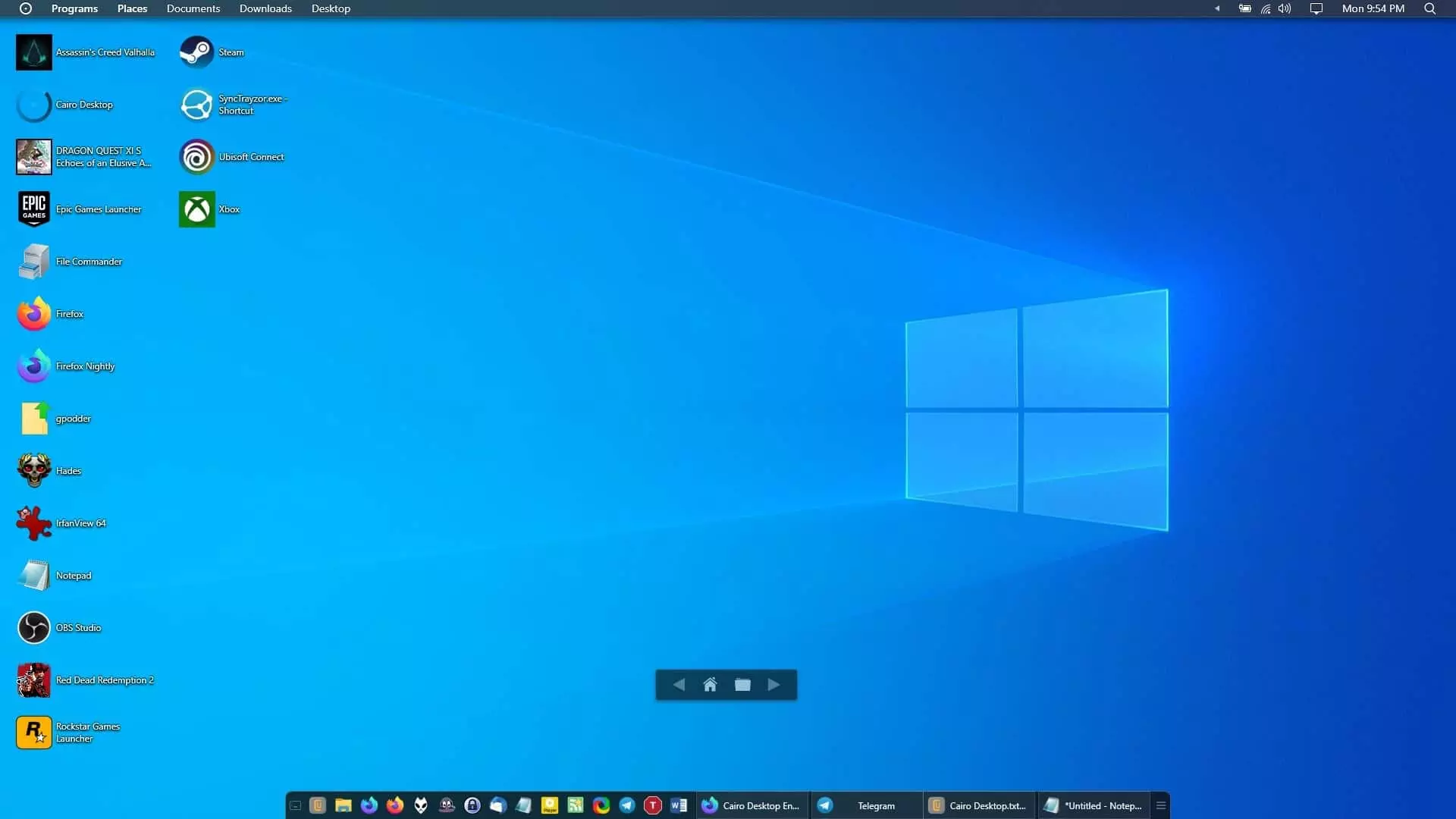 Cairo Desktop ke khetla ea mahala ea desktop bakeng sa Windows