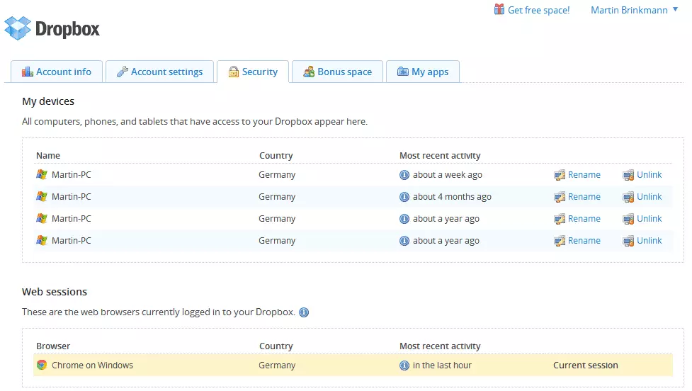 Dropbox 只是重置了我的用户密码