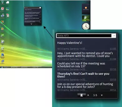 Nokia text messenger Vista gadget