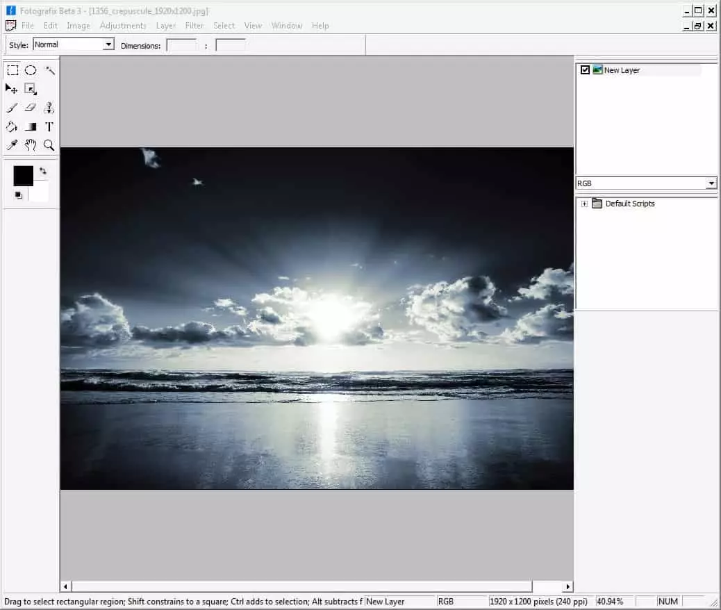 Portable Image Editor Fotografix