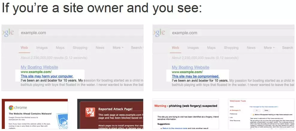 ஹேக் செய்யப்பட்ட தளங்களில் வெப்மாஸ்டர்களுக்கு உதவ Google விரும்புகிறது