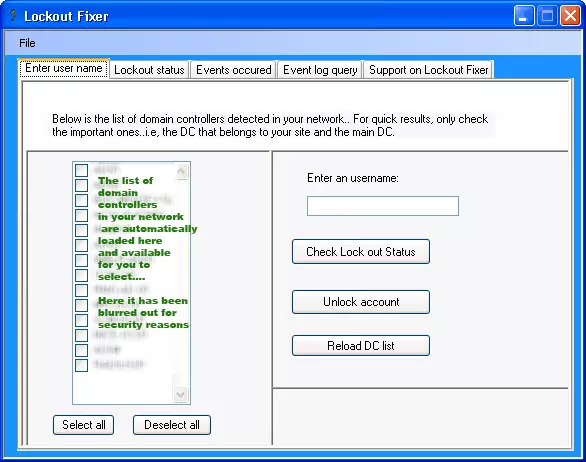 Lockout Fixer ဖြင့် Domain အကောင့် လော့ခ်ချခြင်းကို ပြဿနာဖြေရှင်းပါ။