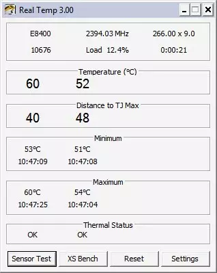 monitor temperature procesorja
