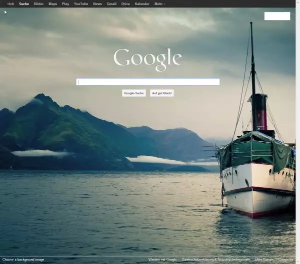 Google Homepage Hannergrondbild