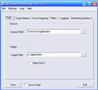 Robocopy GUI