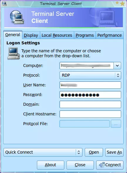 Verbinding maken met een Windows Terminal Server vanuit Linux