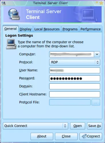 Anslut till en Windows Terminal Server från Linux 2801_1