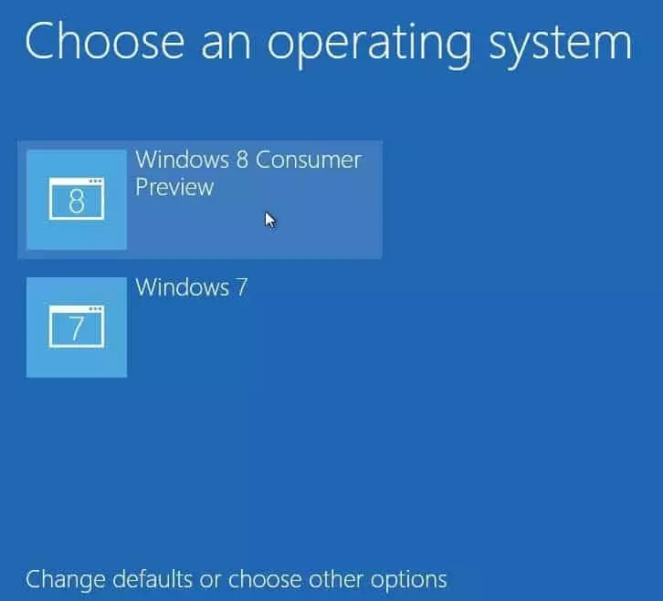 Gunakan Windows Boot Manager lama pada sistem dwi but Windows 8