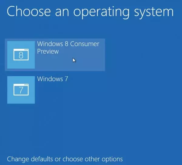 Windows 8 啟動管理器