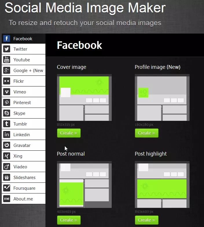 Social Media Image Maker: búa til myndir fyrir samfélagsnet