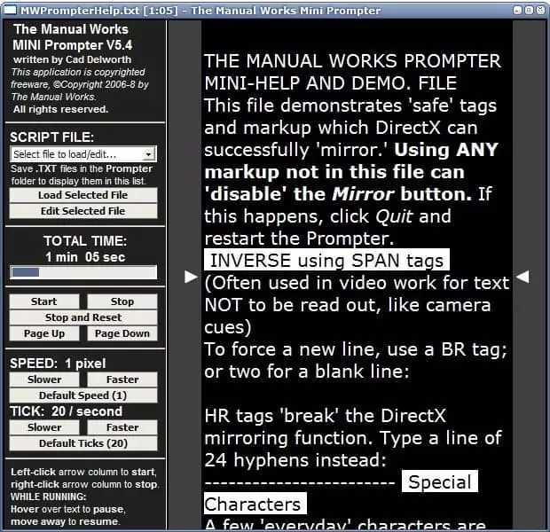 Teleprompter Software