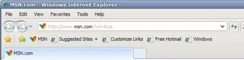 Internet Explorer-ის ხელსაწყოთა ზოლები