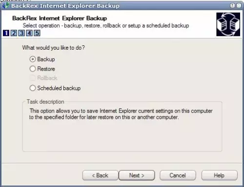 Internet Explorer Backup
