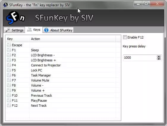 SFunKey, Fn 키 작업에 직접 액세스 가능