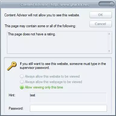 I-reset ang Internet Explorer Content Advisor Password