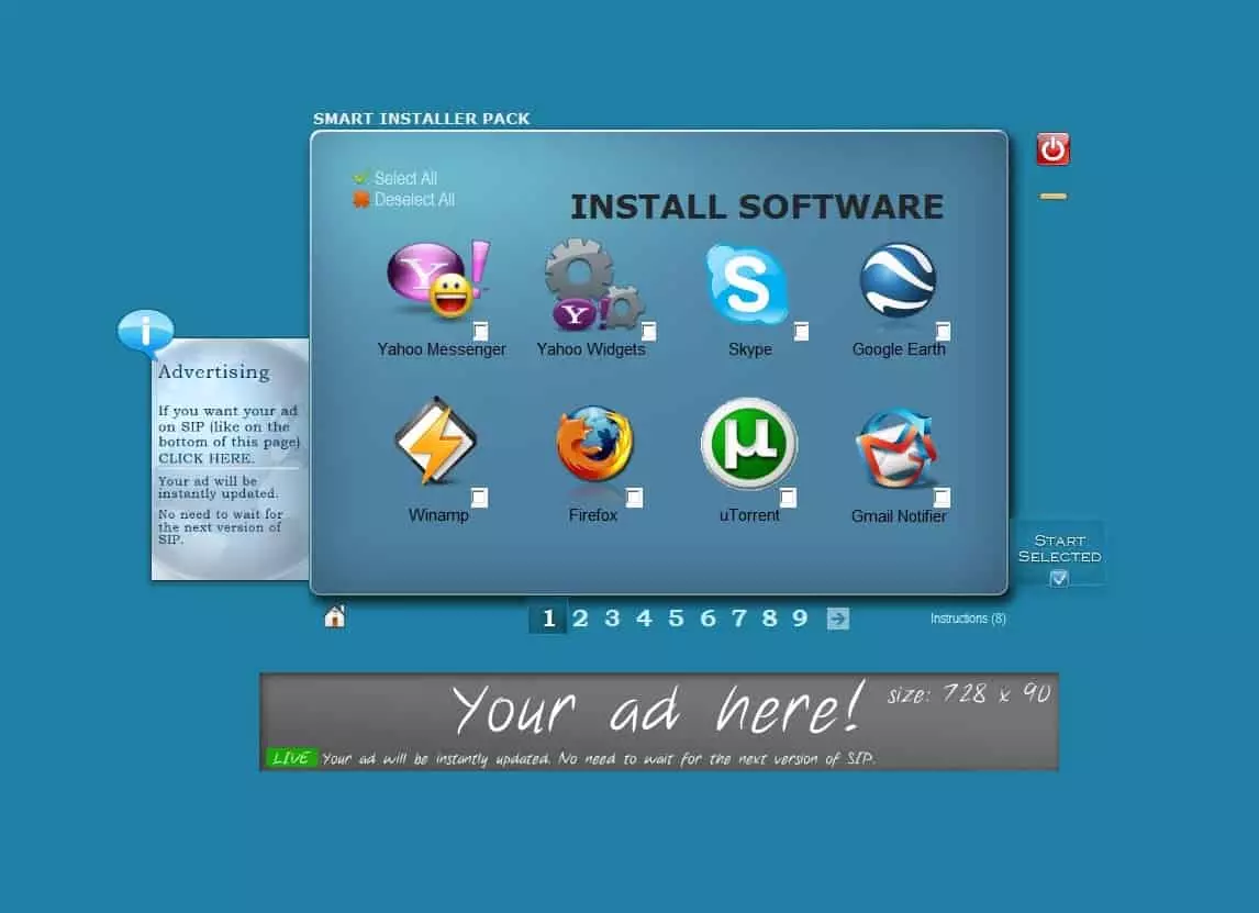 Smart Installer Pack ဖြင့် လူကြိုက်များသောဆော့ဝဲလ်ကို ထည့်သွင်းပါ။