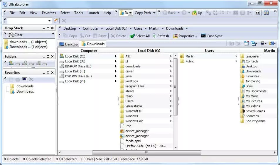 Windows Explorer Alternatif Ultra Explorer