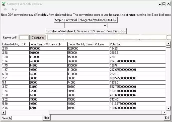 Restaurar datos de documentos corruptos de Excel y Word