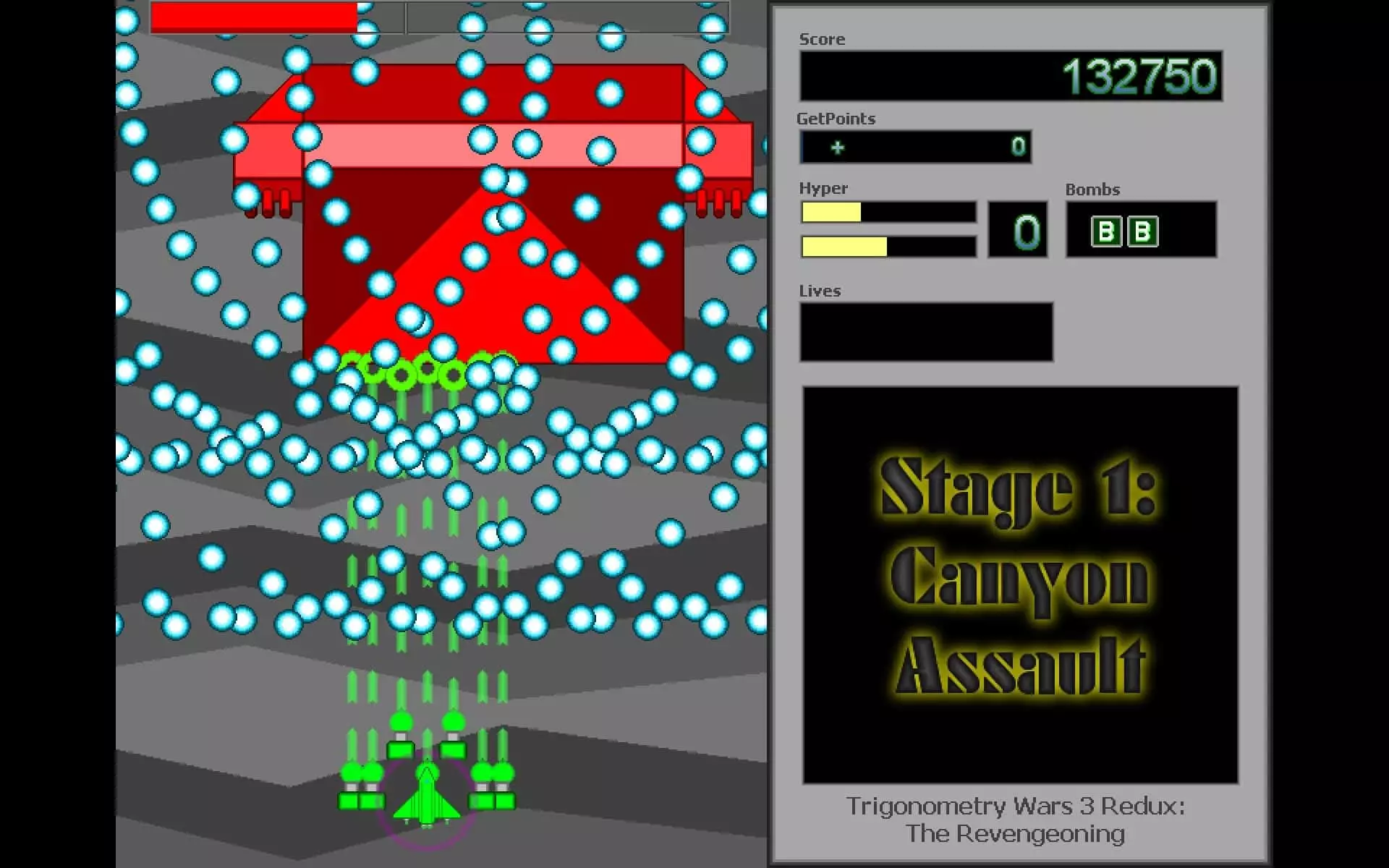 Trigonometry Wars 3 Redux: Bullet Hell deluxe [Game Mugovera]