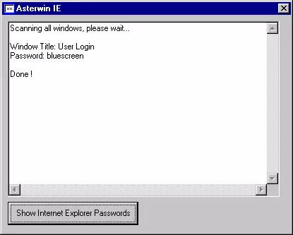 пароль internet explorer