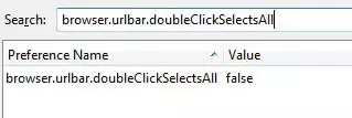 barre d'URL du navigateur double-clicsélectionne tout