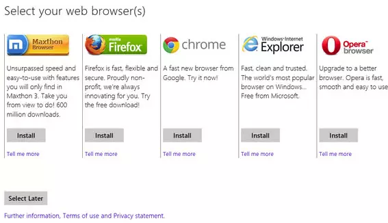 pilihan browser