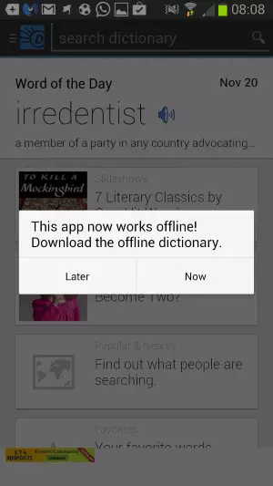 offline slovník pro android