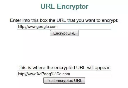 encrypt url