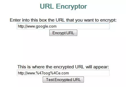 i-encrypt ang url