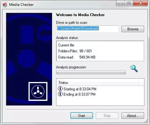 integrità tal-backup tal-media checker