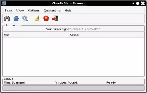 Changanua mashine yako ya Linux kwa virusi kwa ClamTk 3405_1